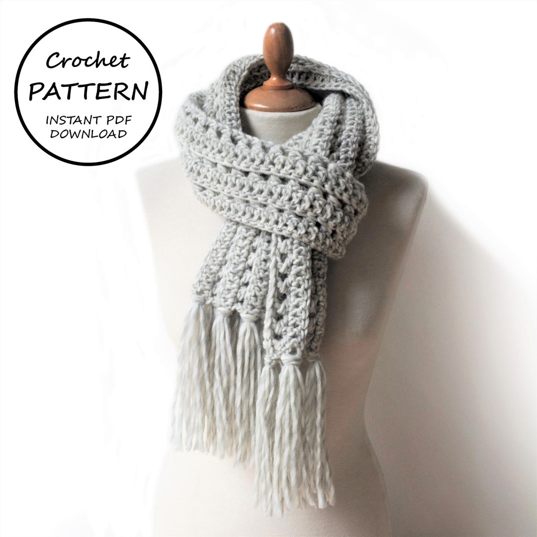 CROCHET PATTERN / Emma Scarf / Easy Crochet Pattern / Instant PDF ...