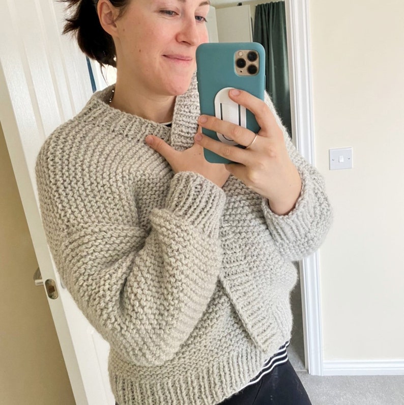 KNIT PATTERN / Loopy Puffy Cardi / Instant PDF Download - Etsy