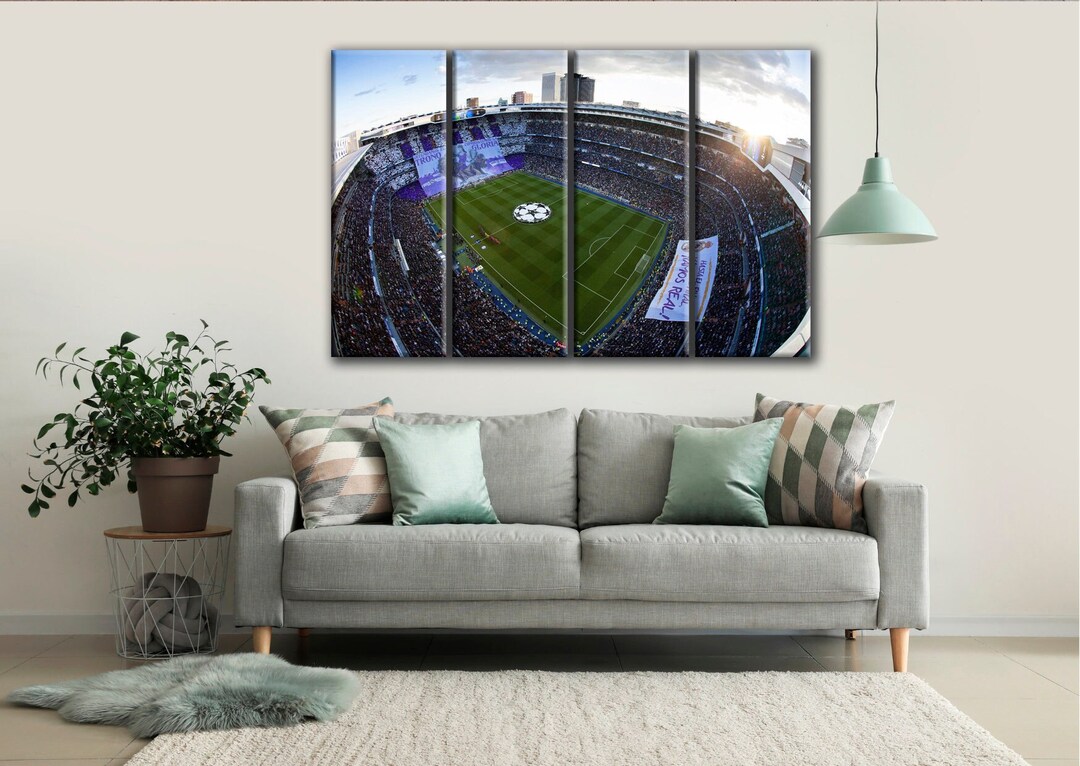 Real Madrid Wall Art Gift for Fan Football Print Football Wall Decor ...