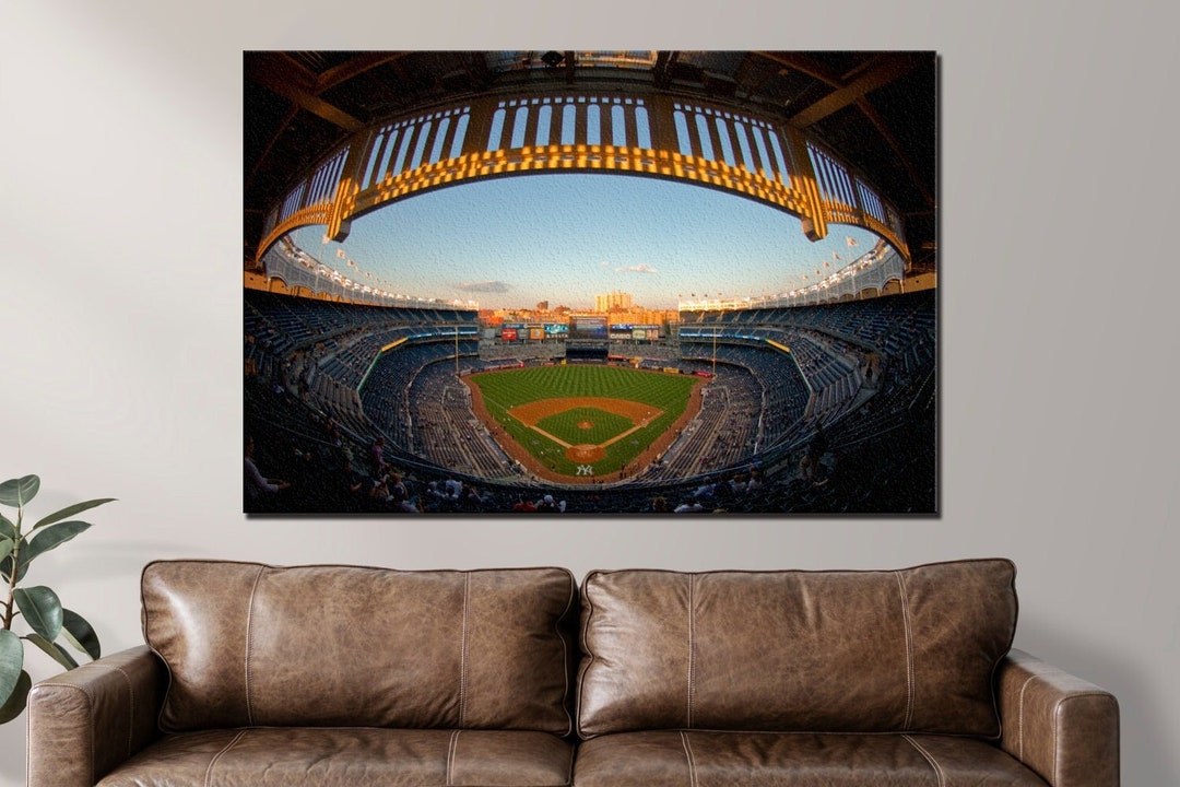 Yankee Stadium Canvas Wall Art New York Yankees Poster Baseball Stadium ...