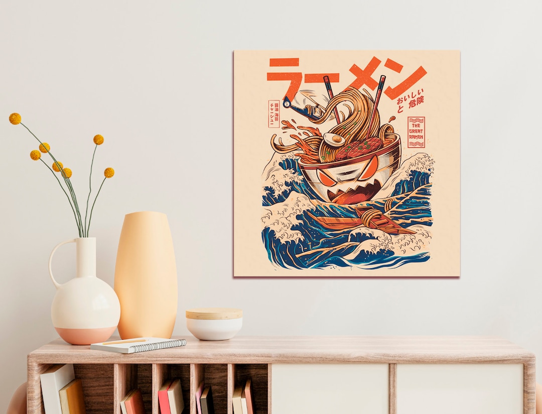 Japanese Wall Art Asian Kitchen Decor Ramen Noodle Vintage - Etsy