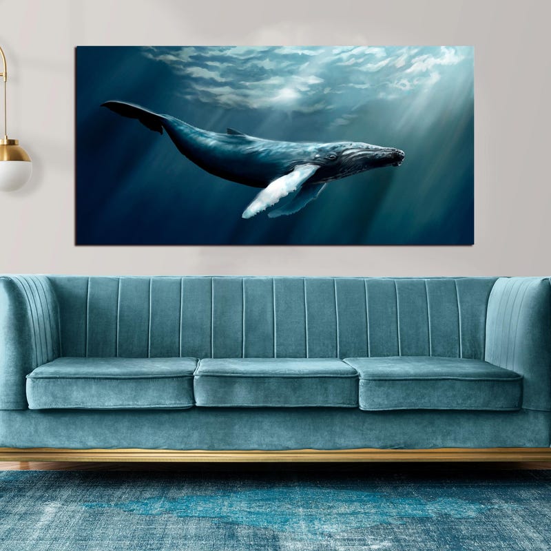 Whale Canvas Art - Etsy
