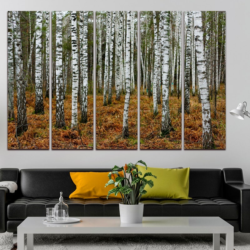 Birch Tree Wall Art - Etsy