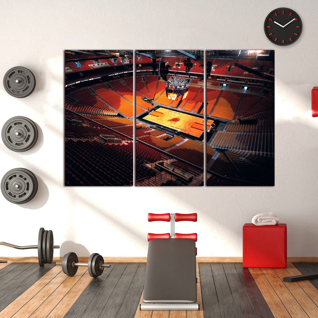 Miami Heat FTX Arena Canvas Wall Art NBA Basketball Stadium Print Man ...