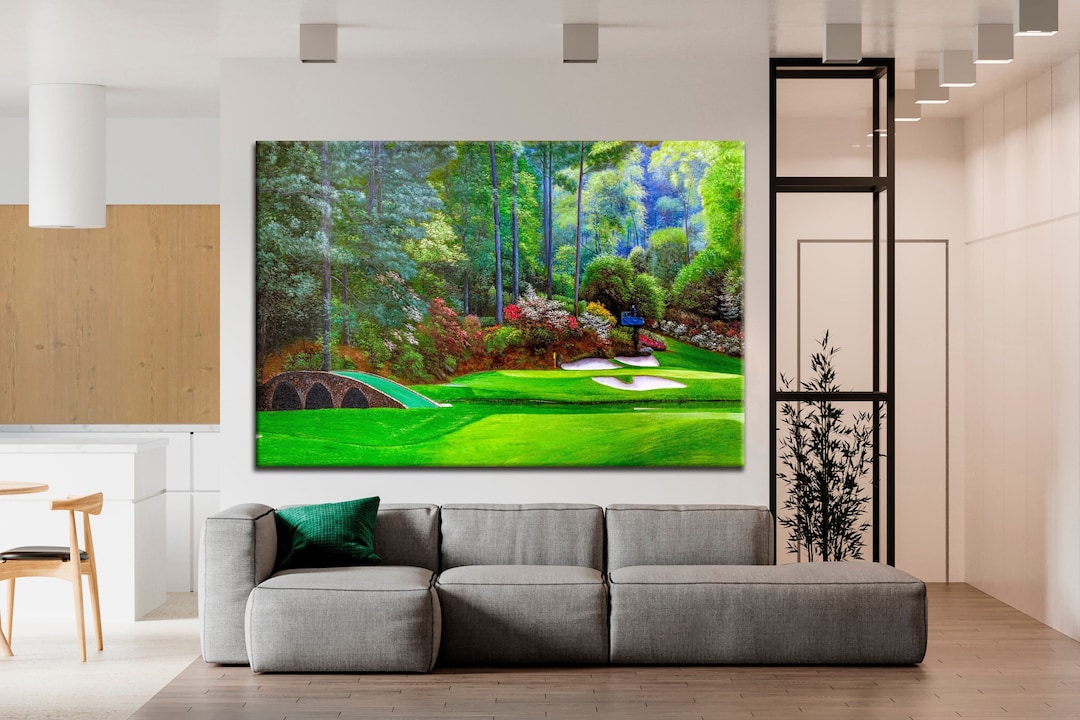 Augusta National Golf Course Canvas Print, Golf Lover Wall Art - Etsy