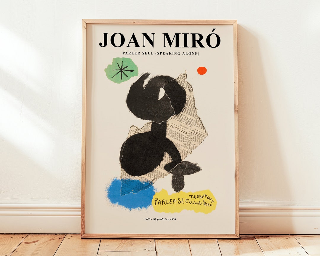 Joan Miró Parler Seul Art Print, Wall Art Print, Home Decor Gift Idea ...