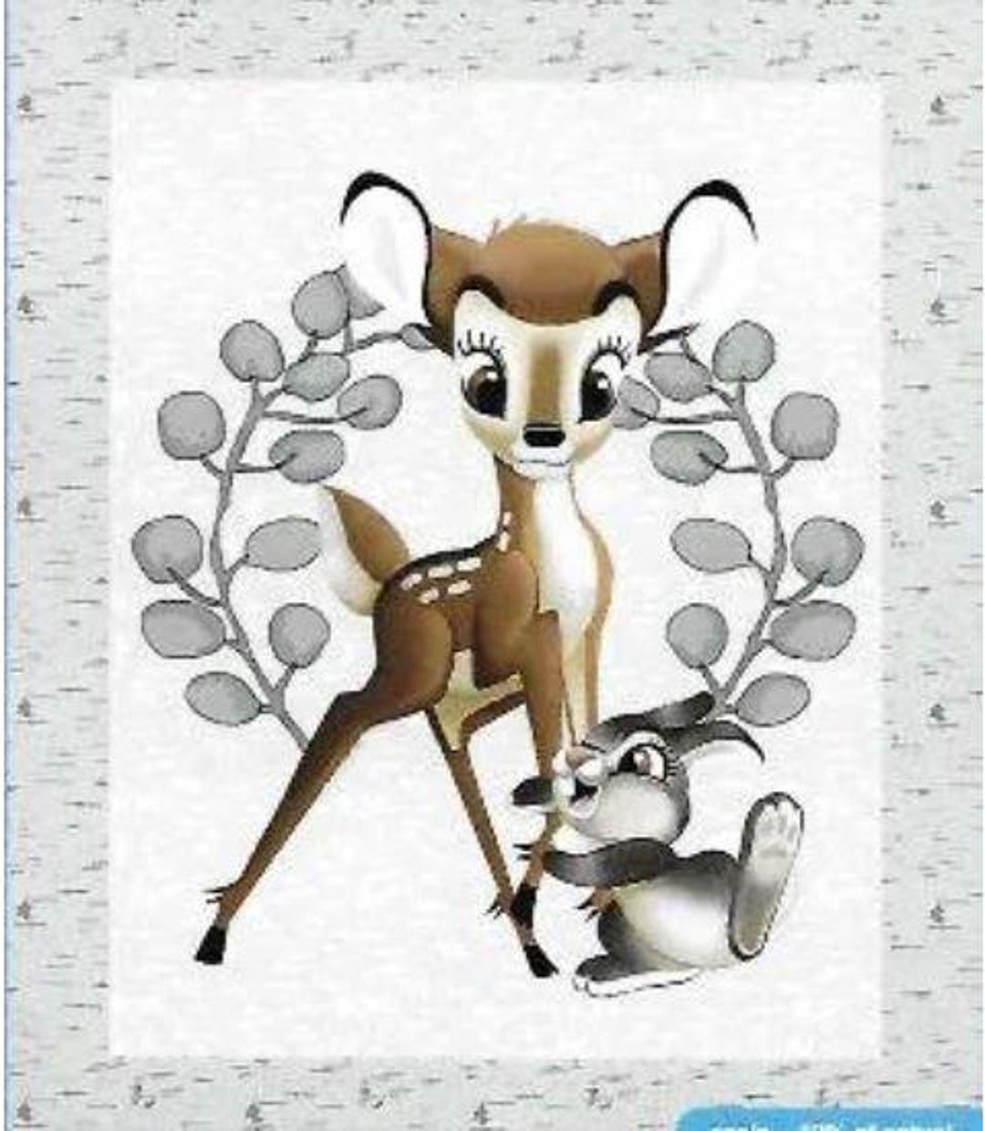 Bambi and Thumper DIY Quilt Panel - Etsy