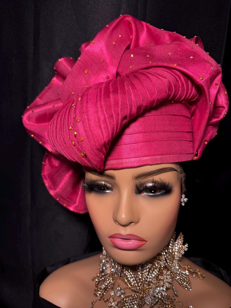 African Head Wrap Hand Made Ready to Wear . - Etsy