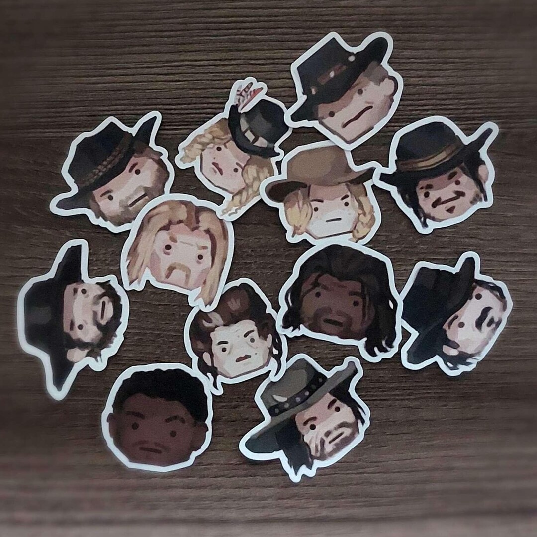 RDR2 Van Der Linde Sticker Pack - Etsy
