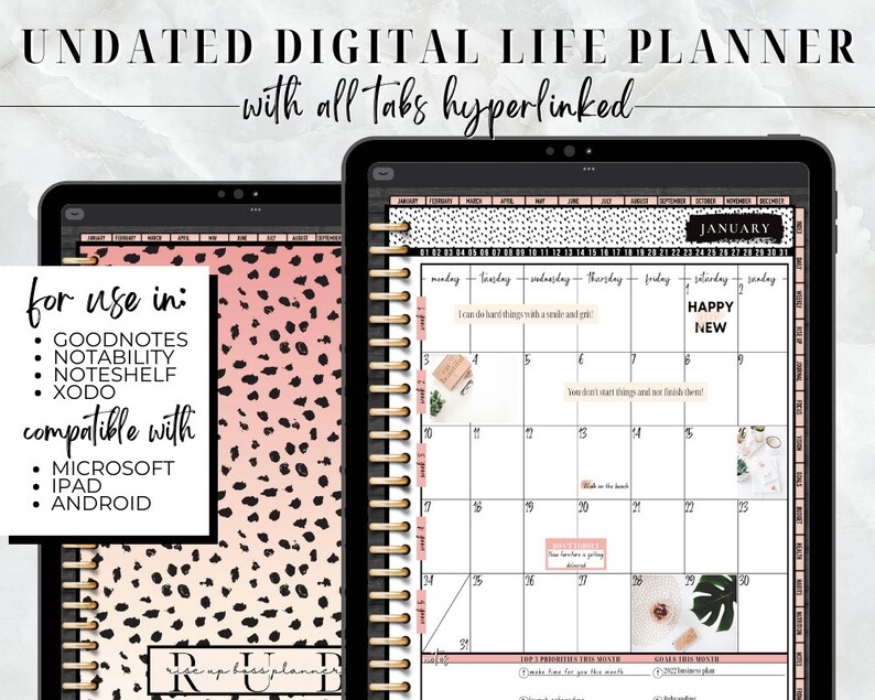 2023 Digital Planner Goodnotes Notability Noteshelf XODO - Etsy