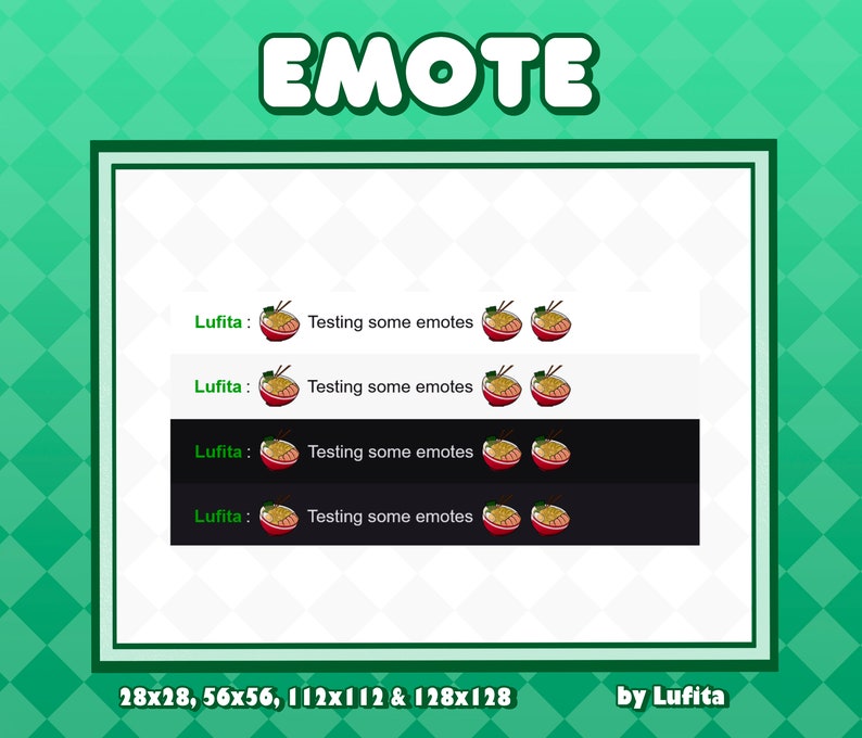 Ramen Emote or Channel Points Icon for Twitch/discord/youtube - Etsy