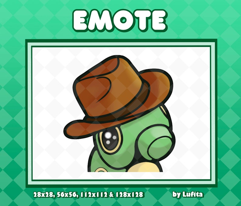 Cowboy Hat Caterpie Emote Twitch/discord/youtube - Etsy