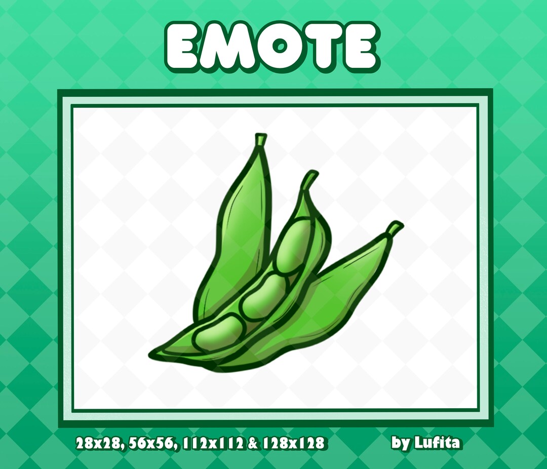 Edamame/bean Emote or Channel Points Icon for Twitch/discord/youtube - Etsy