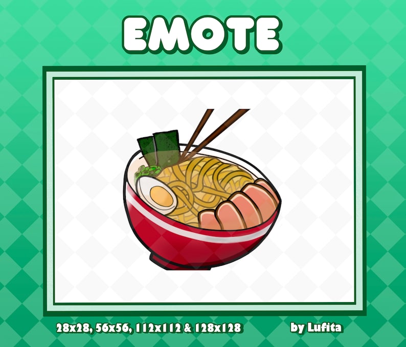 Ramen Emote or Channel Points Icon for Twitch/discord/youtube - Etsy