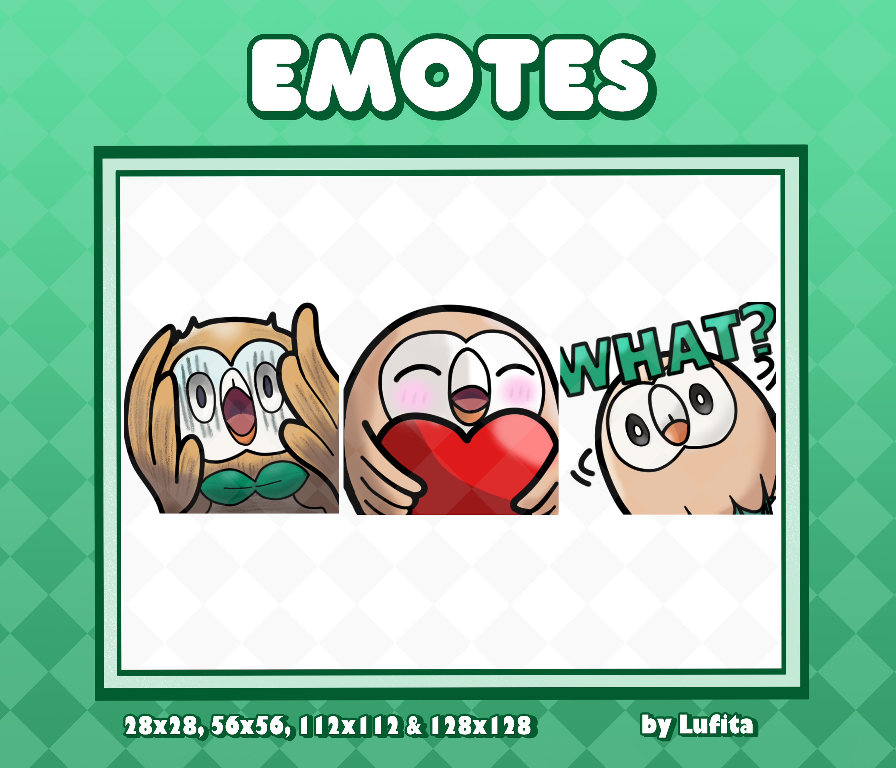 Rowlet Emote for Twitch/discord/youtube - Etsy
