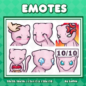 Mew Emote for Twitch/discord/youtube - Etsy