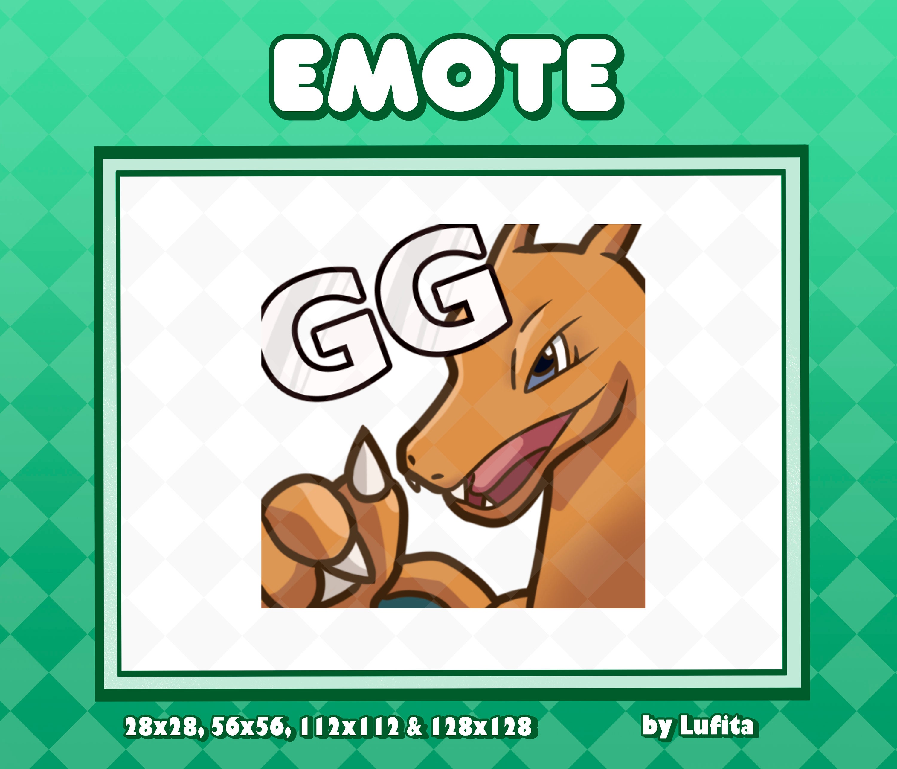 Charizard GG Emote for Twitch/discord/youtube - Etsy