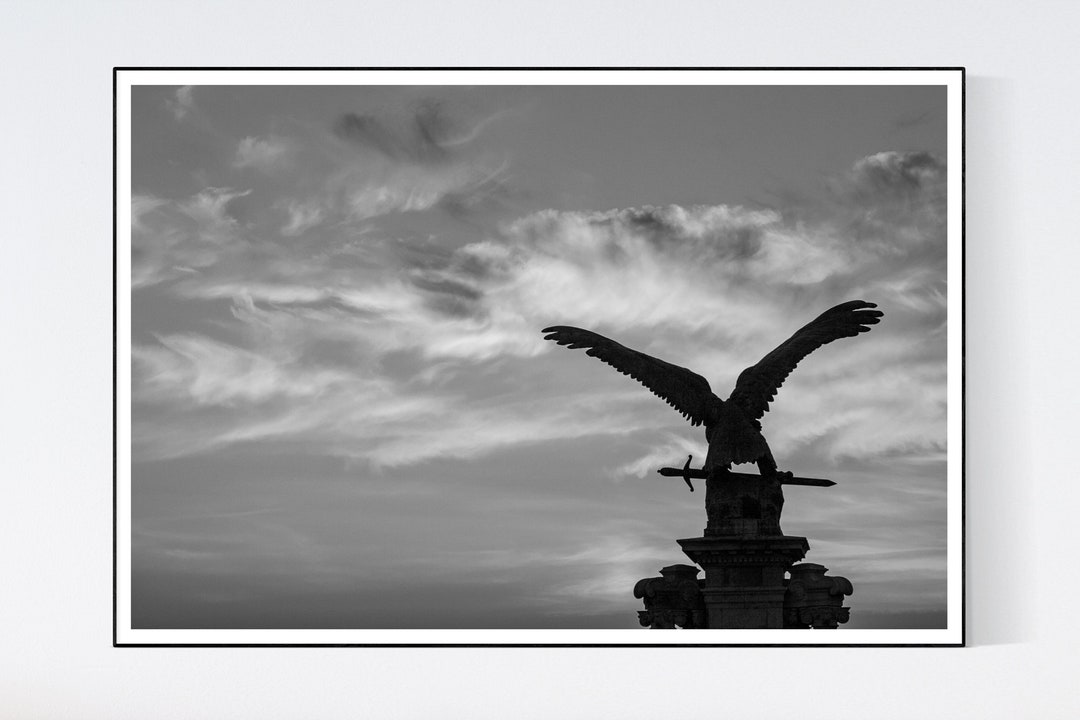 Budapest Hungary Print Turul Statue Urban Photography Wall Art - Etsy