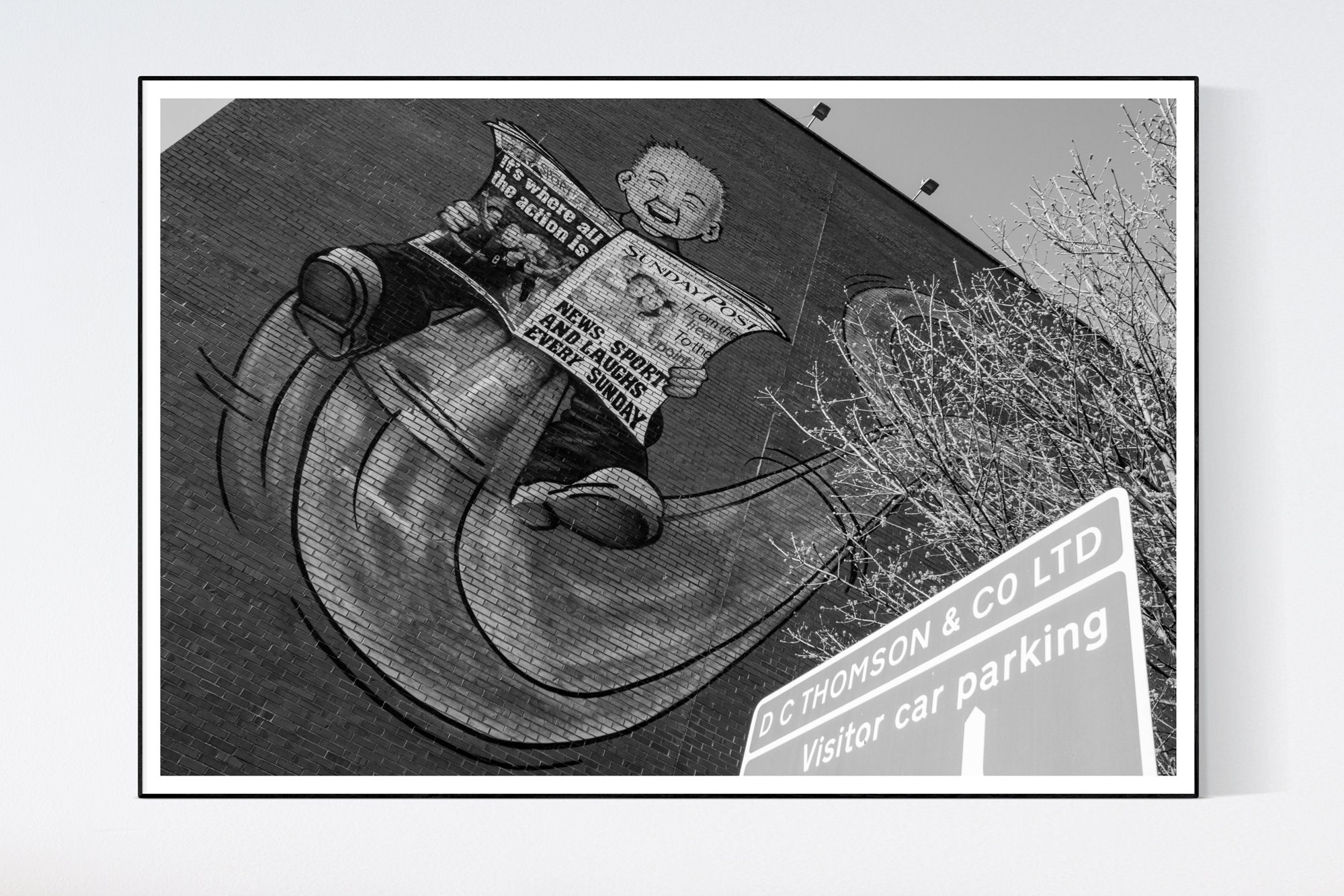 Dundee Scotland Print Oor Wullie Comic Mural Urban Photography Wall Art ...