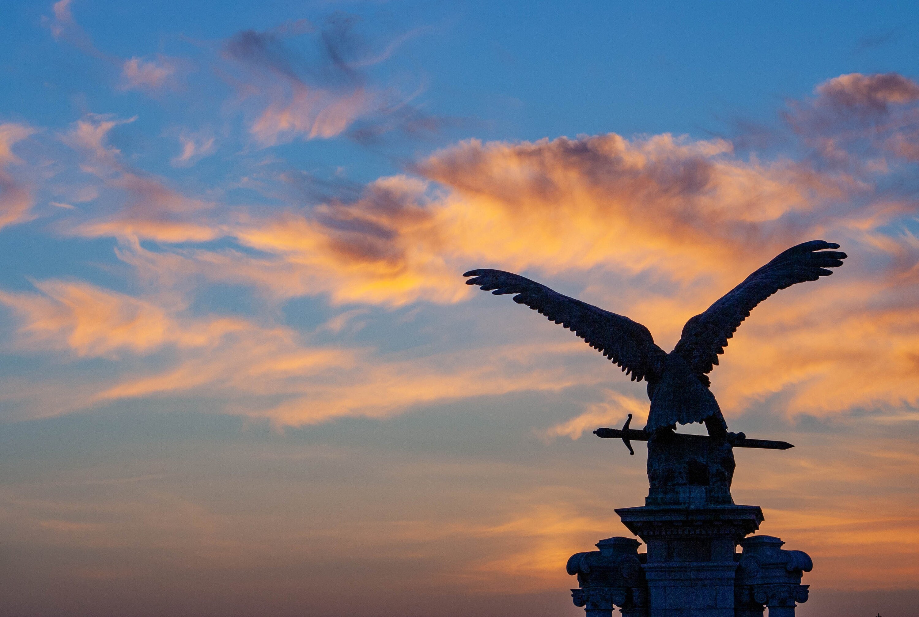 Budapest Hungary Poster Turul Statue Urban Photography Wall Art - Etsy UK