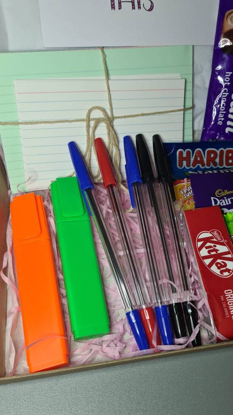 Exam Revision Treat Box. Exam Survival Box. Revision Treat. - Etsy