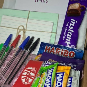 Exam Revision Treat Box. Exam Survival Box. Revision Treat. - Etsy