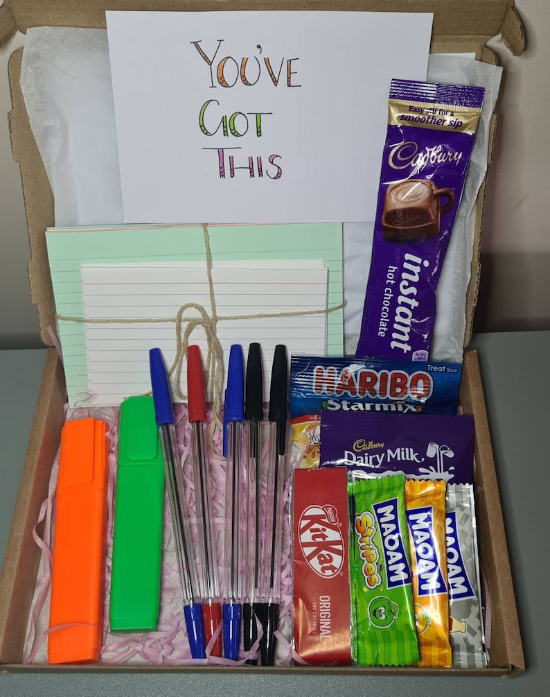 Exam Revision Treat Box. Exam Survival Box. Revision Treat. - Etsy
