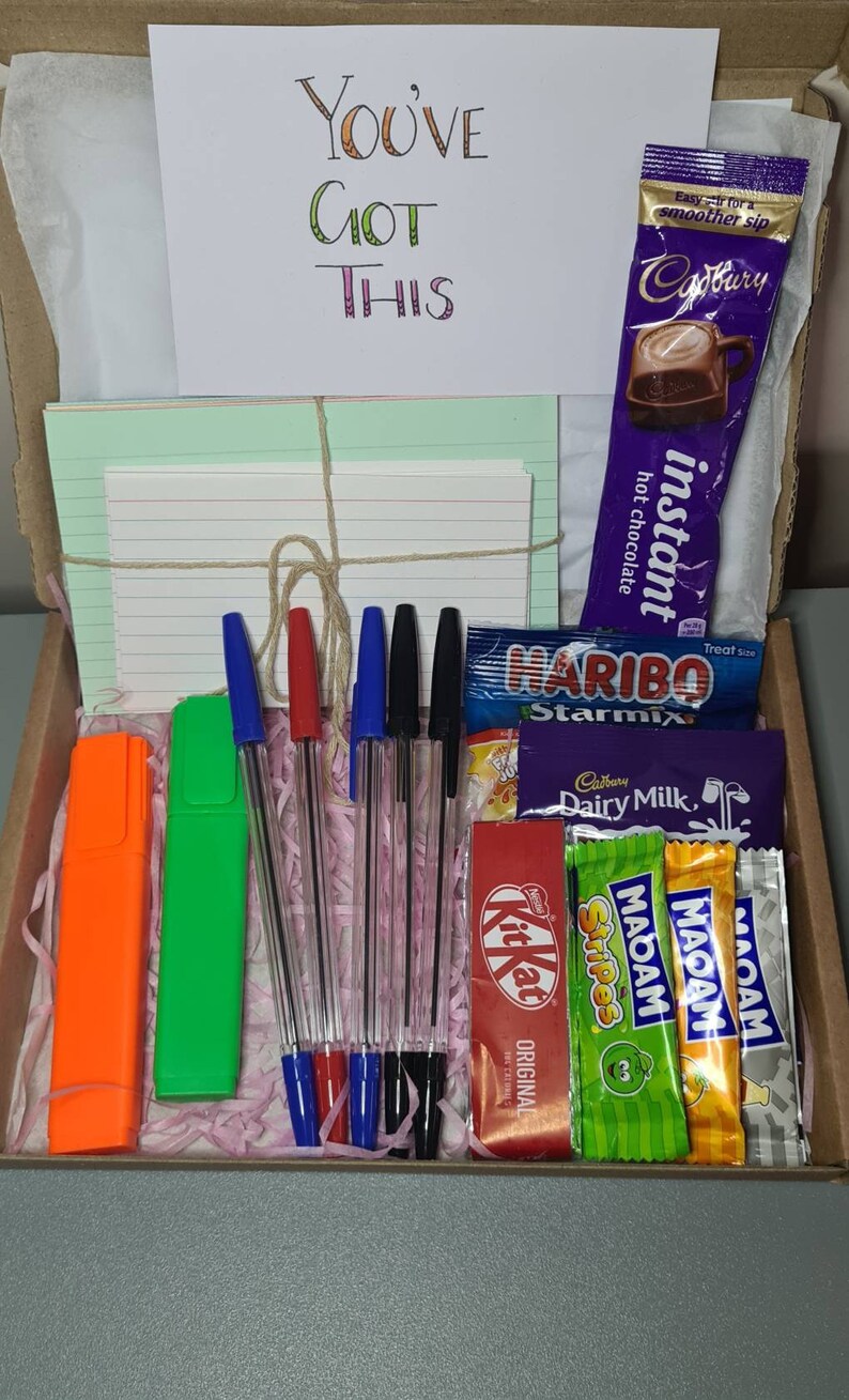 Exam Revision Treat Box. Exam Survival Box. Revision Treat. - Etsy
