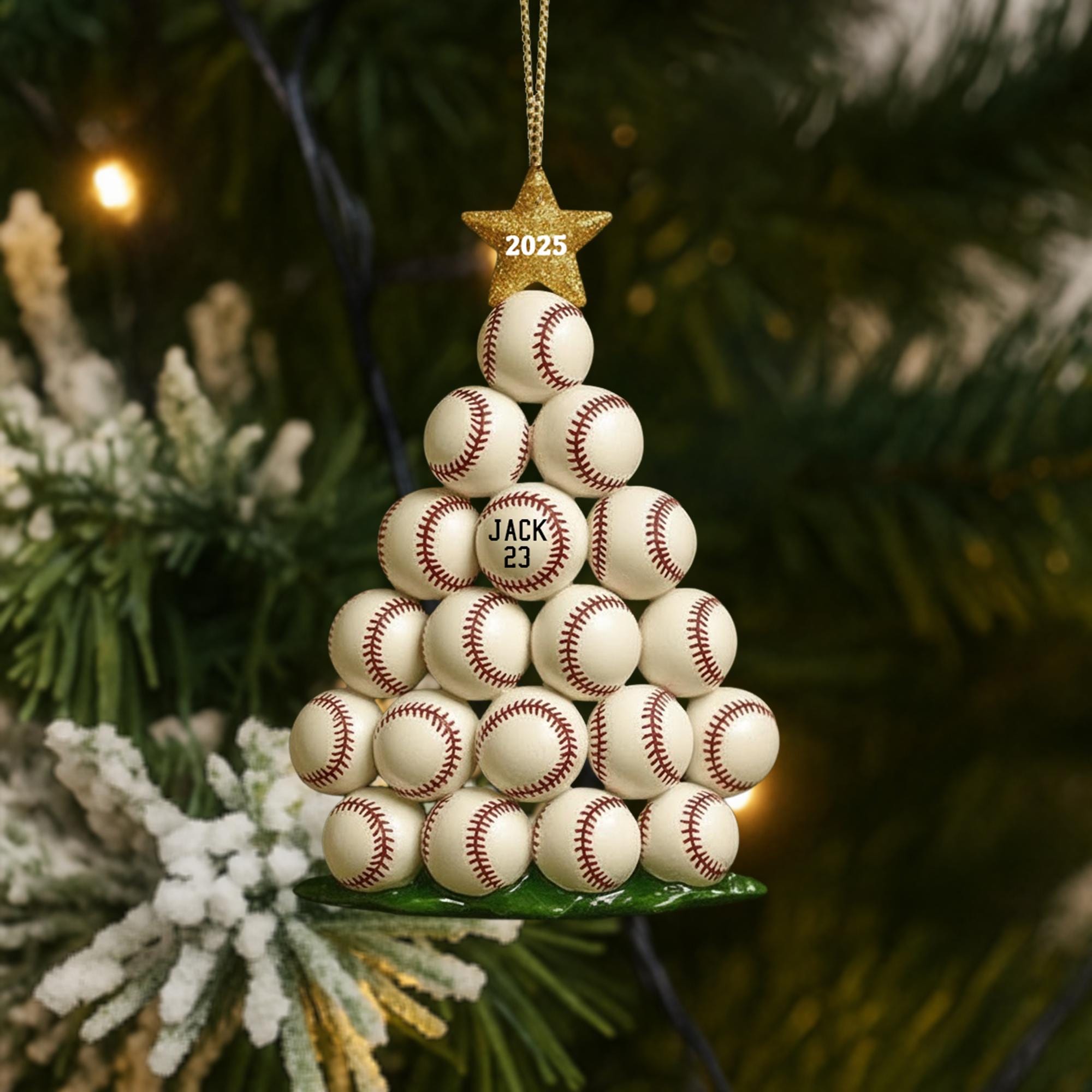 Personalized Baseball Christmas Tree Ornament, Sport Gift - Etsy