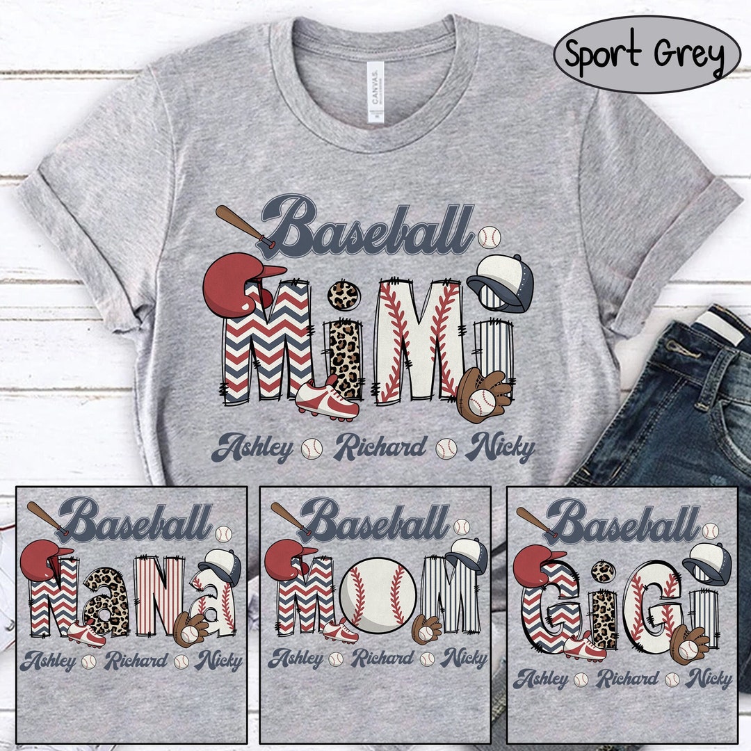 Personalized Baseball Grandma Shirt, Grandma Shirt, Baseball Lovers ...