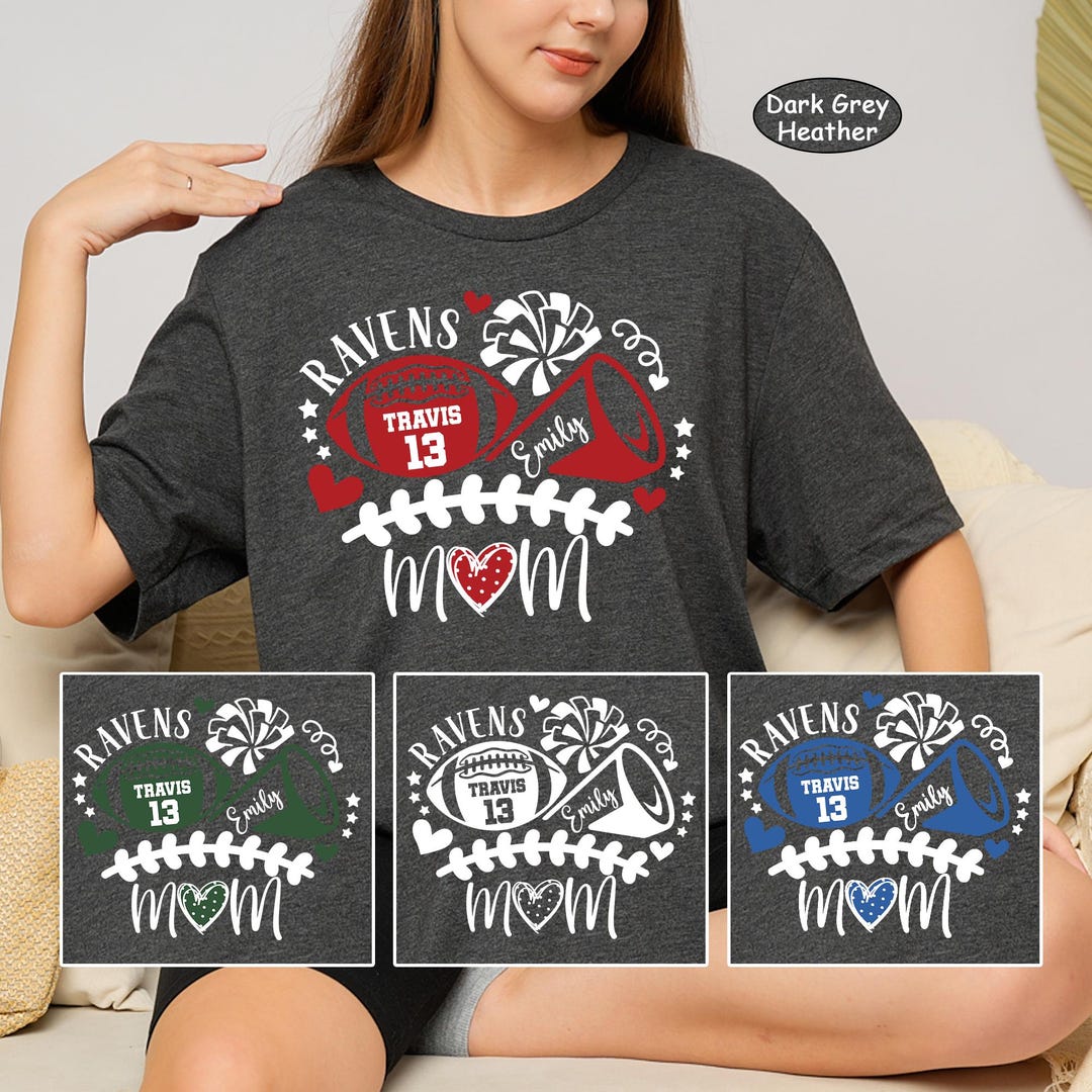 Custom Football Mom Shirt, Cheer Mama Tee - Etsy