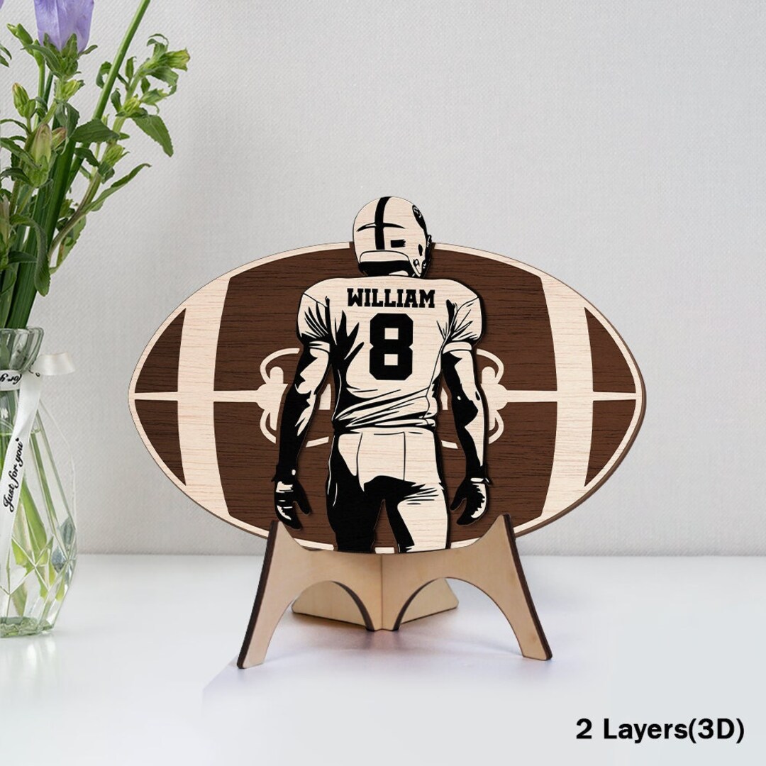 Personalized Football Player Sign, Football Mom Gift, Football Sign ...