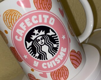 Cafecito Y Chisme Embroidery Design- Cute Coffee Embroidery, Instant ...