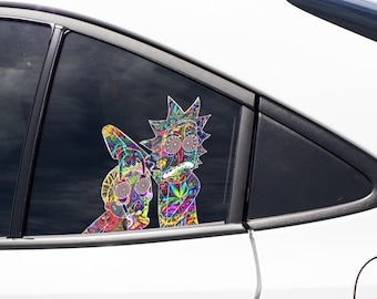 Rick and Morty Car Decal | Etsy