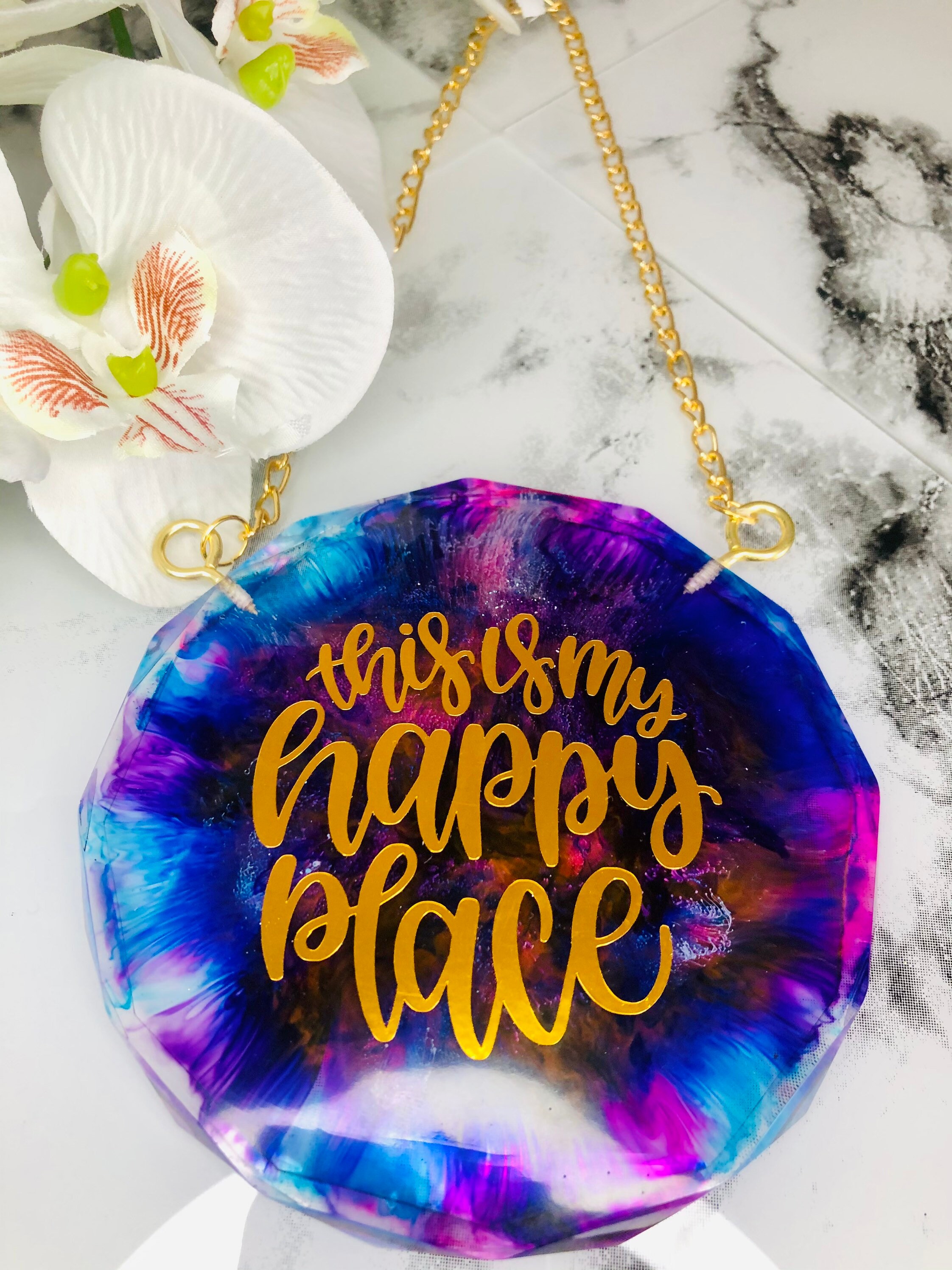 Wall hanging Resin wall hanging Colourful wall hanging | Etsy