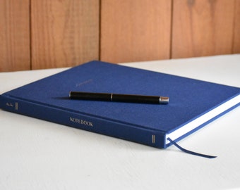 Luxury Hardcover Linen Notebook, Journal, With Lined Paper, Gold Foil ...