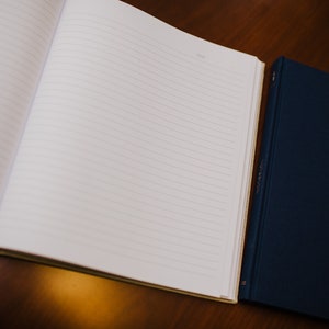 Luxury Hardcover Linen Notebook, Journal, With Lined Paper, Gold Foil ...