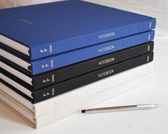 Luxury Hardcover Linen Notebook Journal With Lined Paper - Etsy