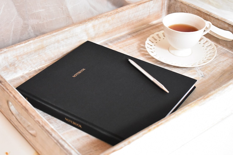 Linen Fabric Cover Notebook , Journal, Diary, Hardcover, Non ...