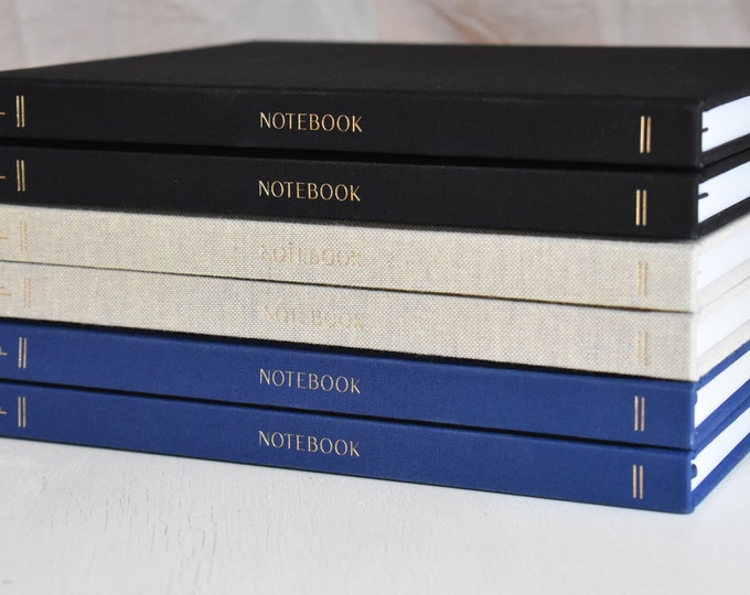 Hardback Journal Vintage Style, Lined Pages, Blue, Elastic Strap ...
