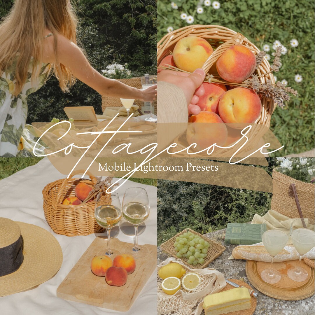 6 Cottagecore Mobile Lightroom Presets, Dreamy Preset, Instagram Filter ...