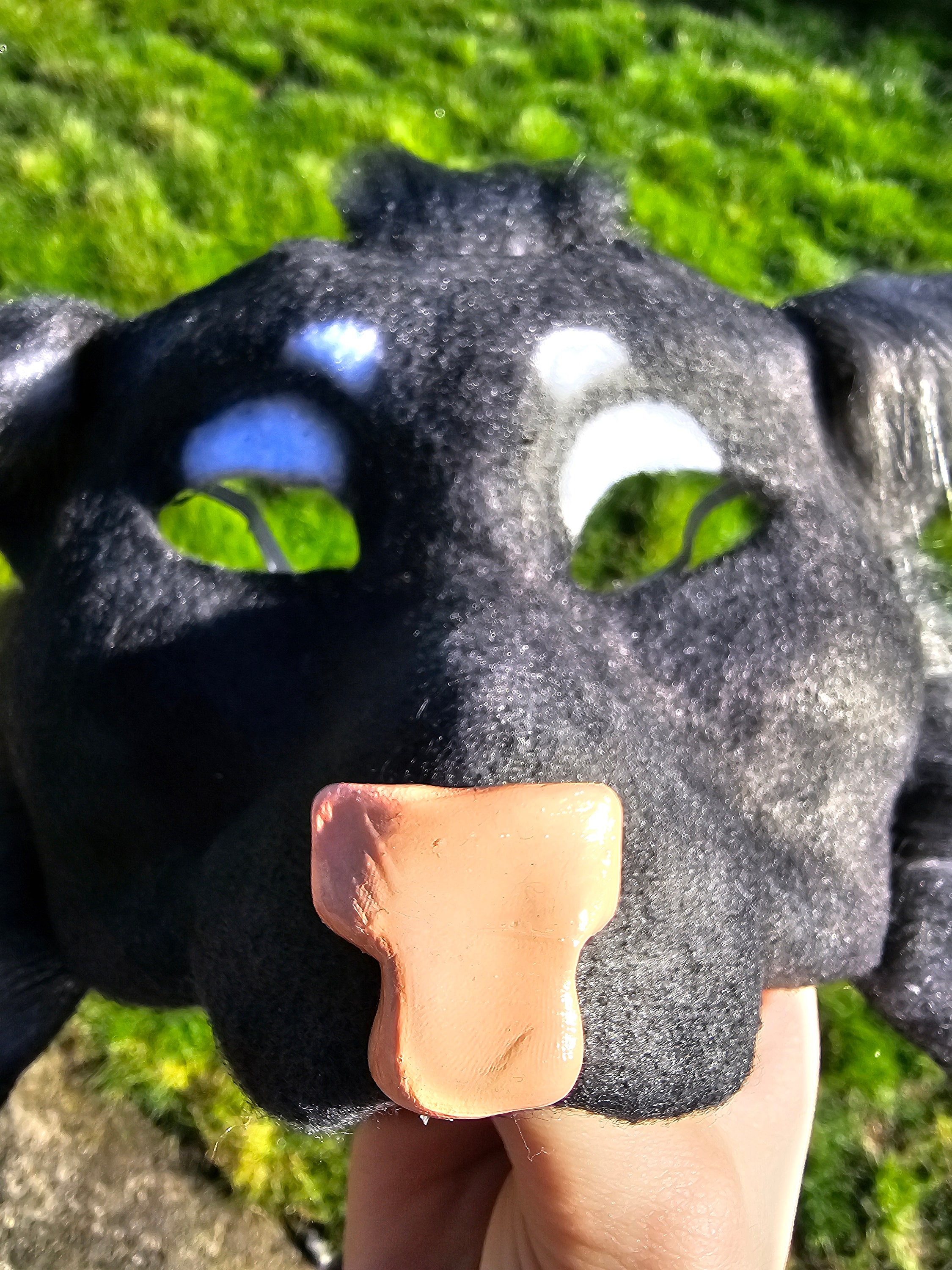 Black Cow Therian Mask - Etsy