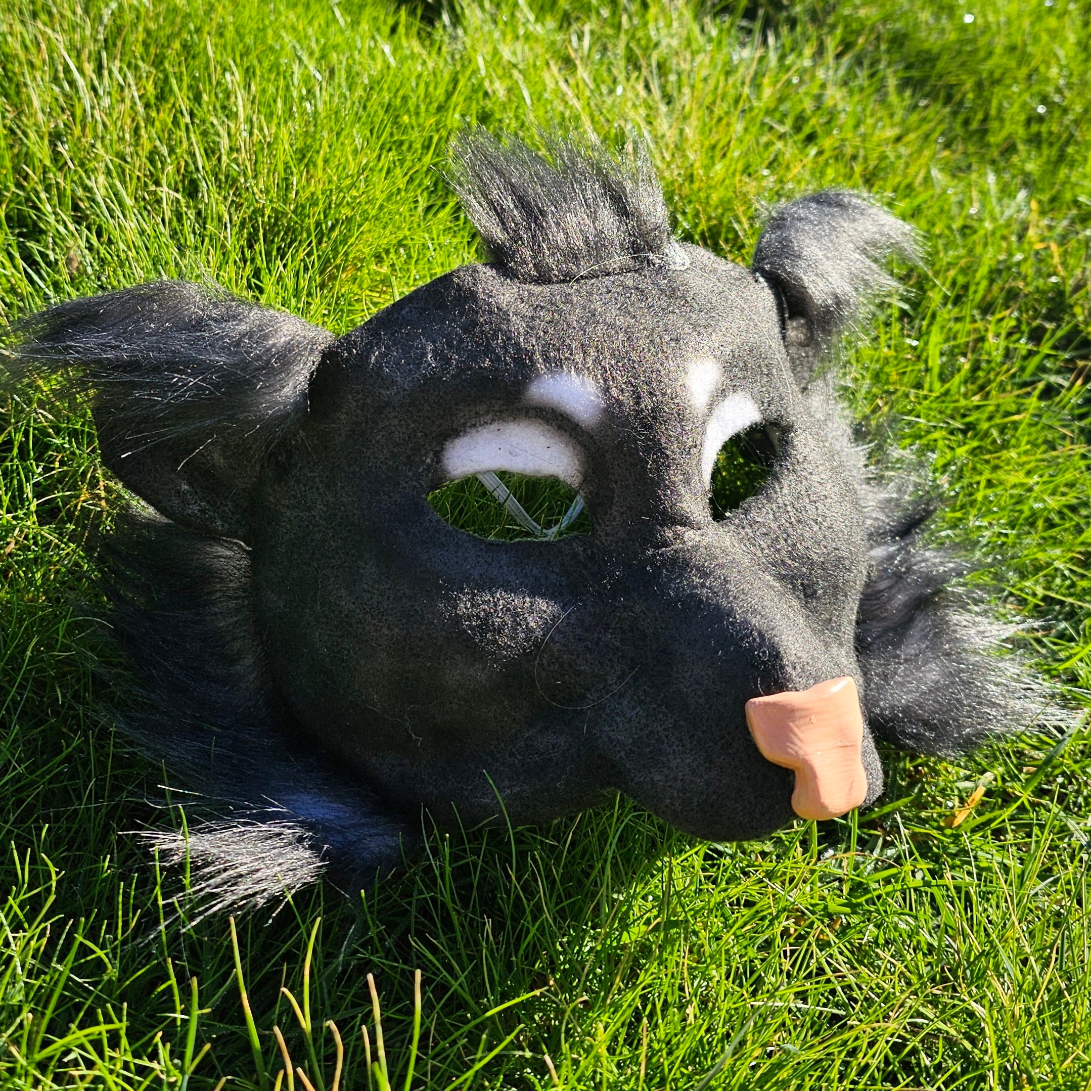 Black Cow Therian Mask - Etsy