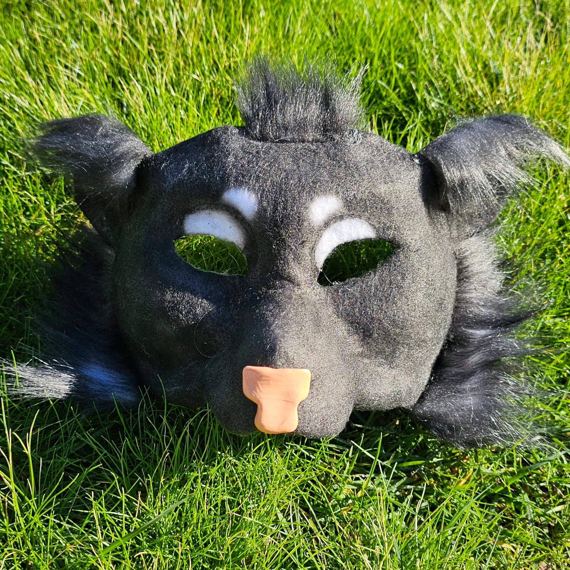 Black Cow Therian Mask - Etsy