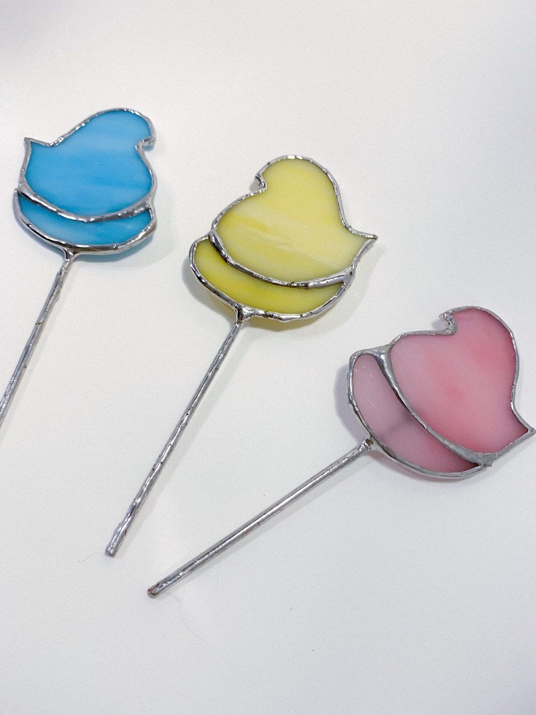 Stained Glass Easter Peep Plant Stake - Etsy