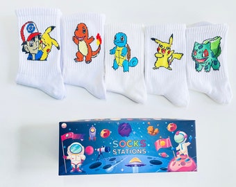 Pikachu Ash Socks - Etsy