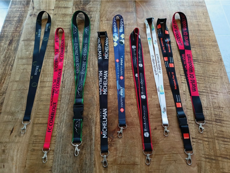 10mm Lanyard With Clip - Identification Badge Holder Lanyard - Event ...