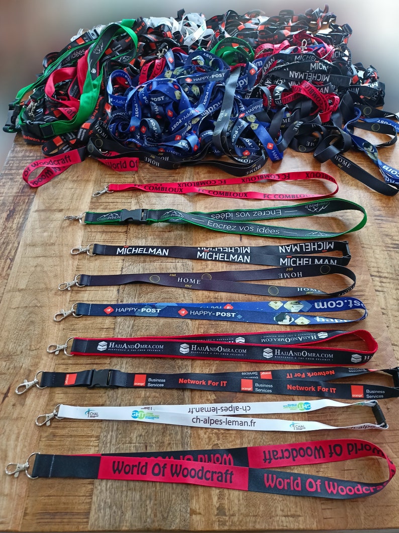 10mm Lanyard With Clip - Identification Badge Holder Lanyard - Event ...