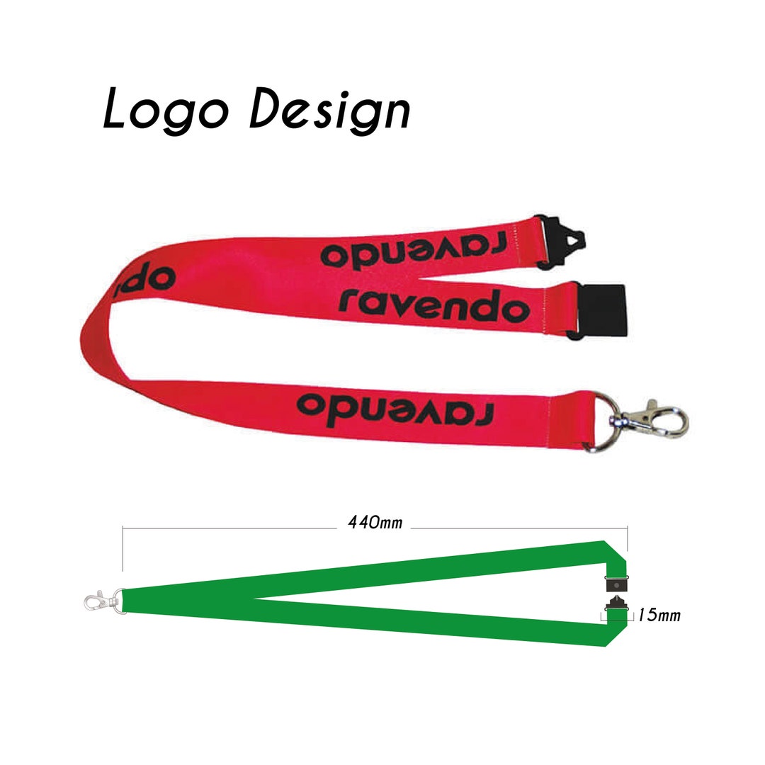 15mm Cord With Anti-strangulation Safety Clip - Badge Holder Lanyard ...