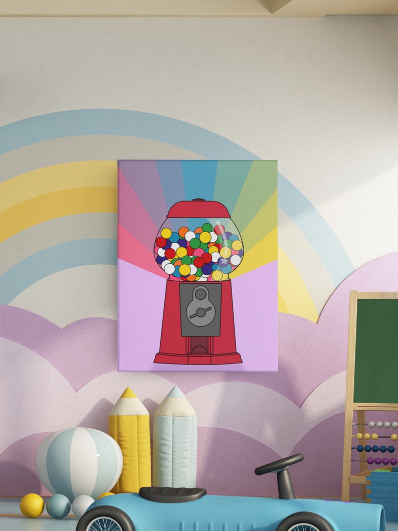 Gumball Machine Wall Art | Colourful Rainbow Pride Gumball Candy ...